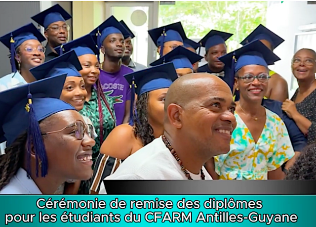 Guadeloupe. Cérémonie de remise des diplômes du CEFARM - KARIBINFO
